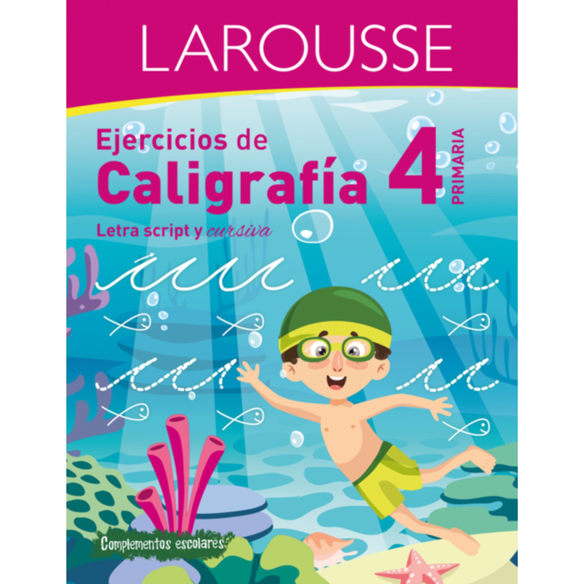 Ejercicios De Caligrafia. Letra Script Y Cursiva. Primaria 4 :: mcgescolar